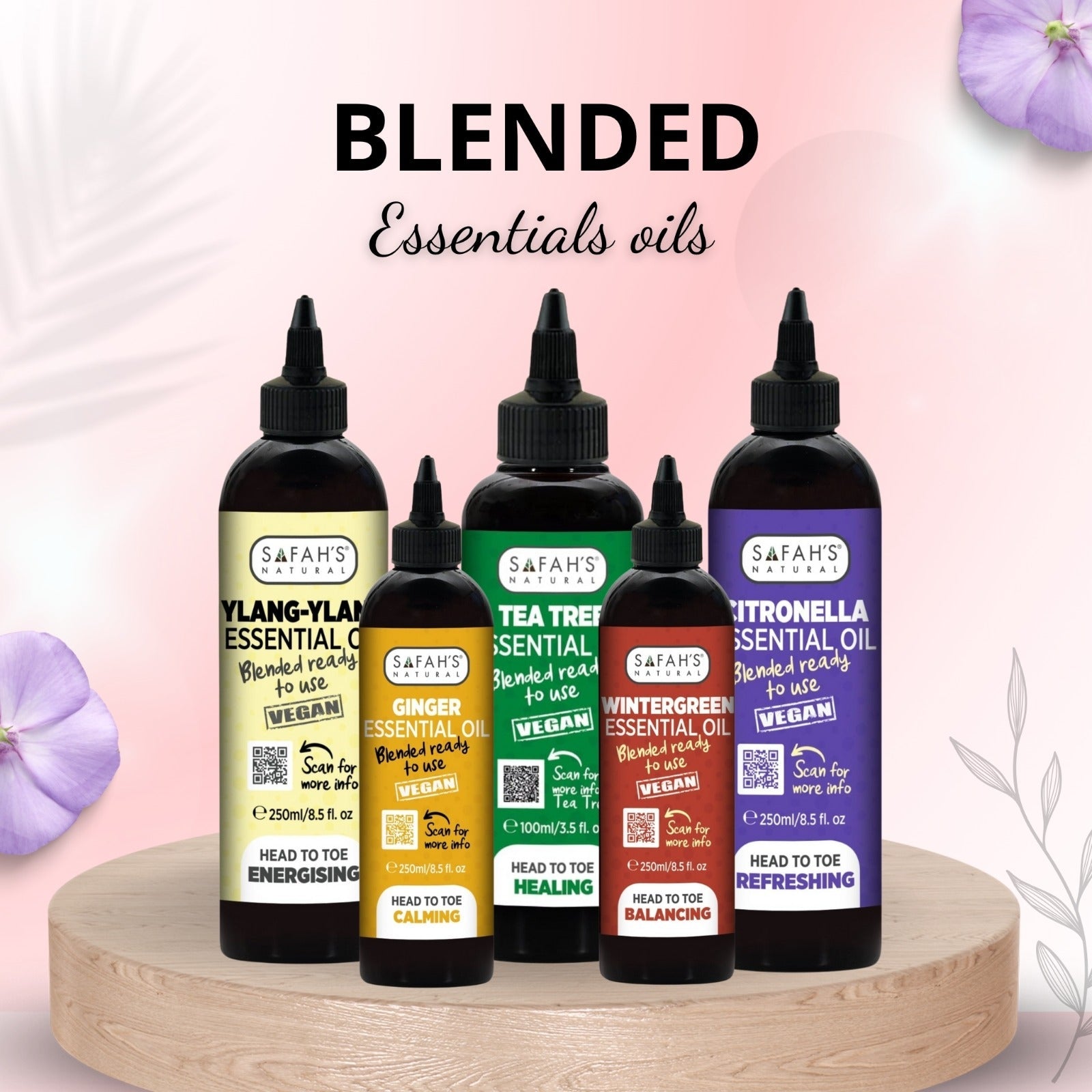Blended Essential Oils | Aromatherapy for Wellness | Safahs Naturals ...
